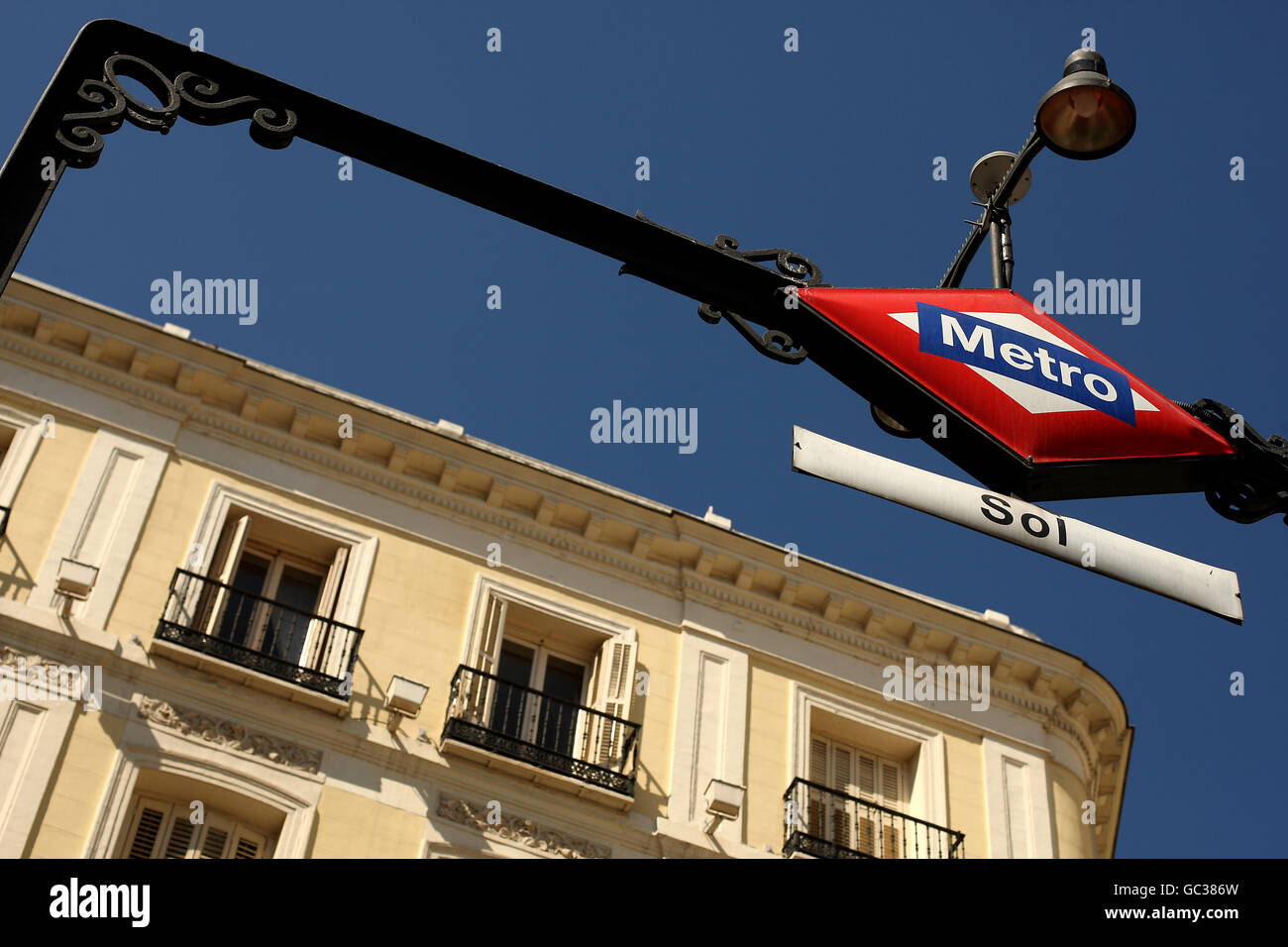 A general view of Sol metro station in central Madrid, Spain Stock ...