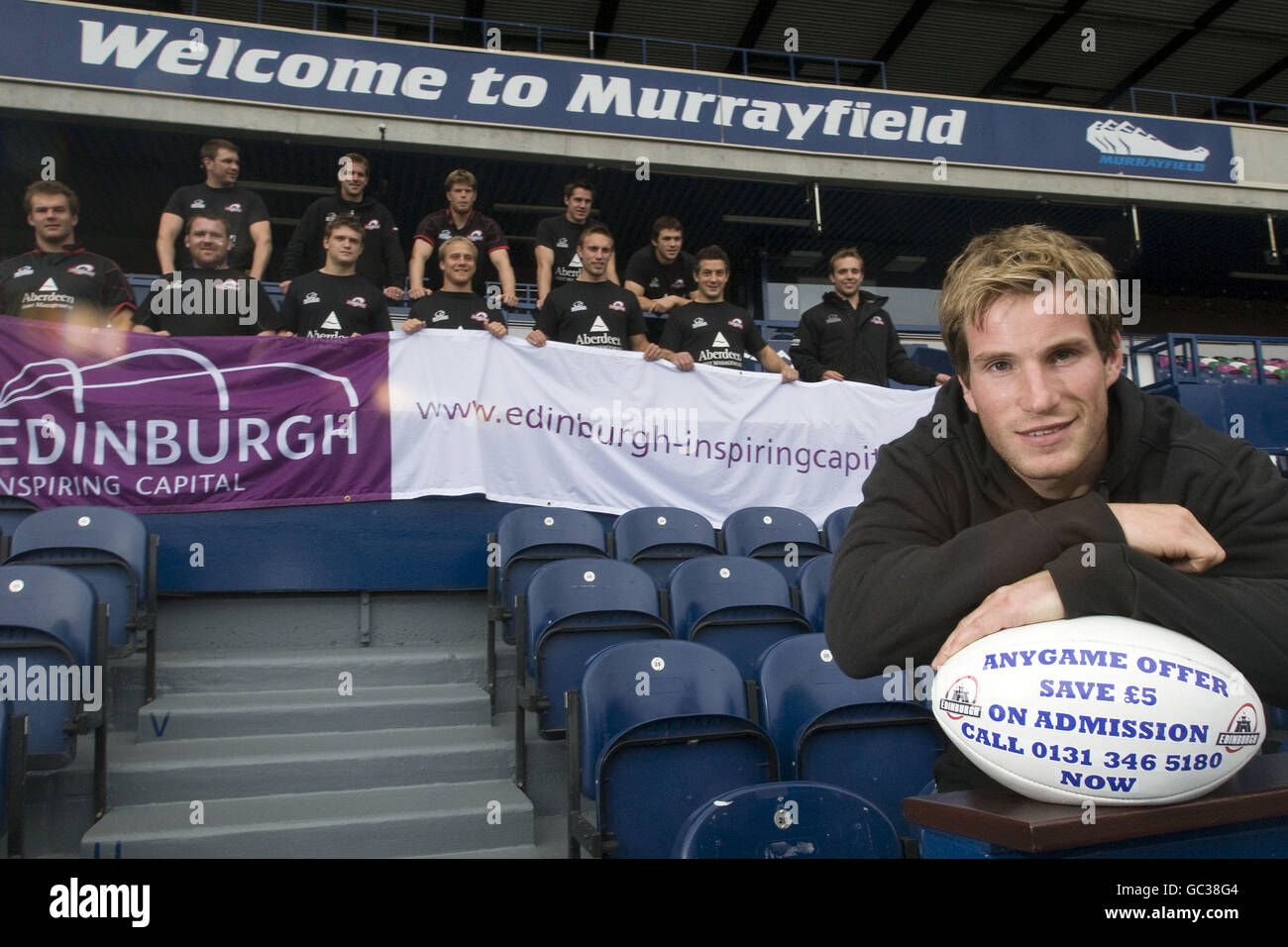 Rugby Union - Edinburgh Ruby Photocall - Murrayfield Stadium Stock ...