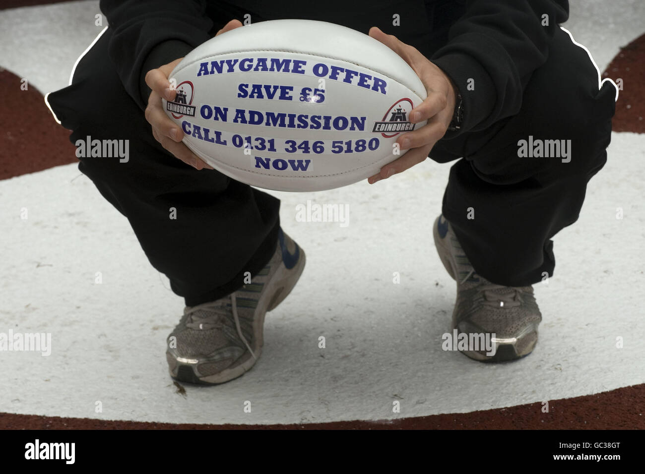 Phil Godman of Edinburgh Rugby club promotes a new deal for tickets ...