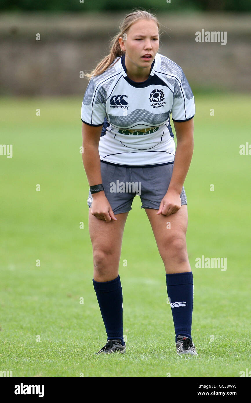 Celia Hawthorn in action from Women's game Lions v Cougars Stock Photo ...