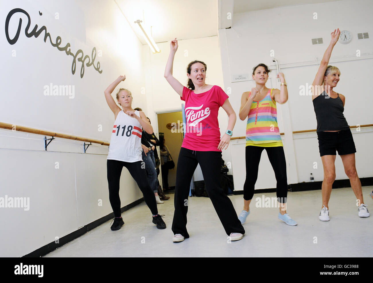 PA features writer Kate Whiting (red top) takes part in a dance class ...