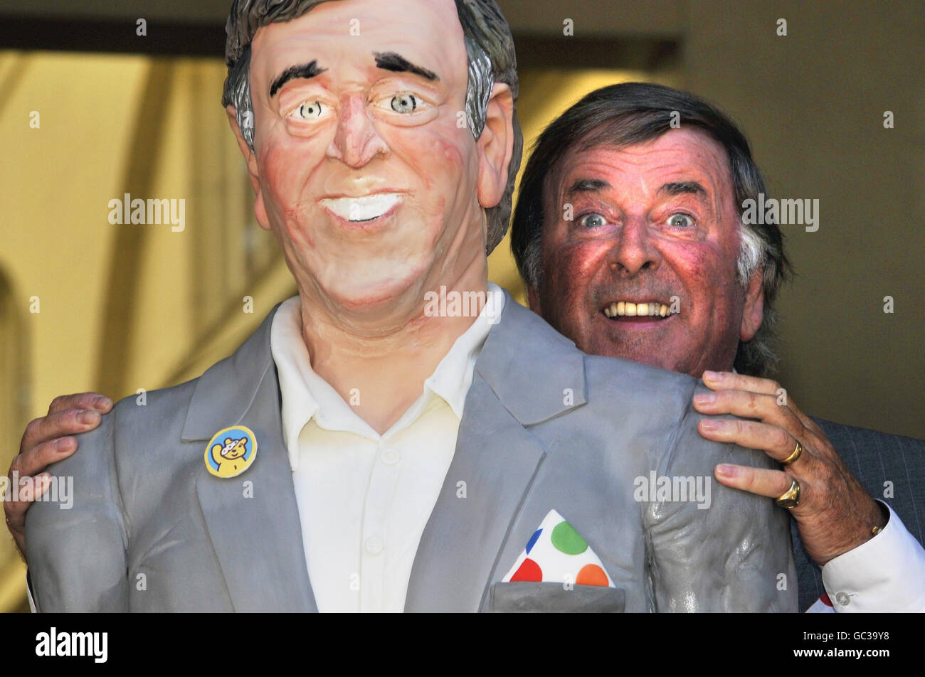 Life-size cake replica of Sir Terry Wogan Stock Photo - Alamy