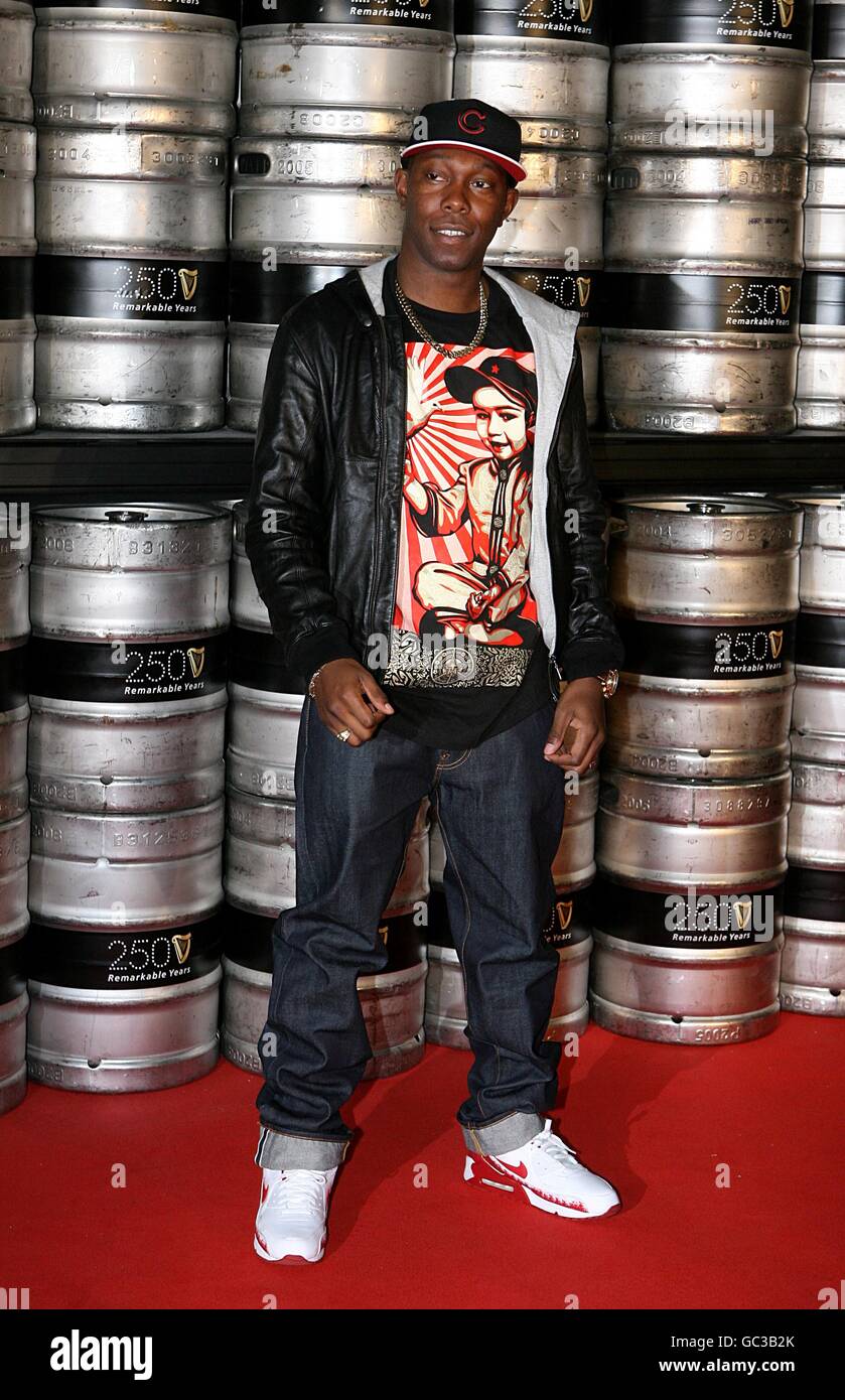 Dizzee Rascal arriving for the 250th Anniversary of Guinness Concert ...