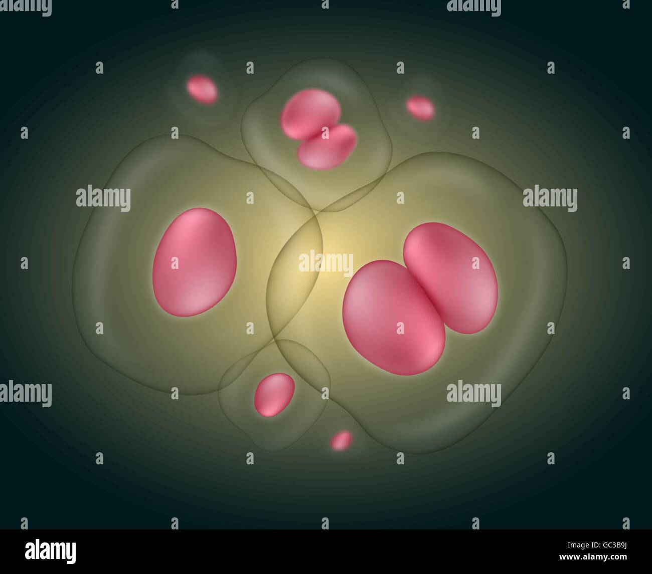 Group of cells over a green background Stock Vector Image & Art - Alamy