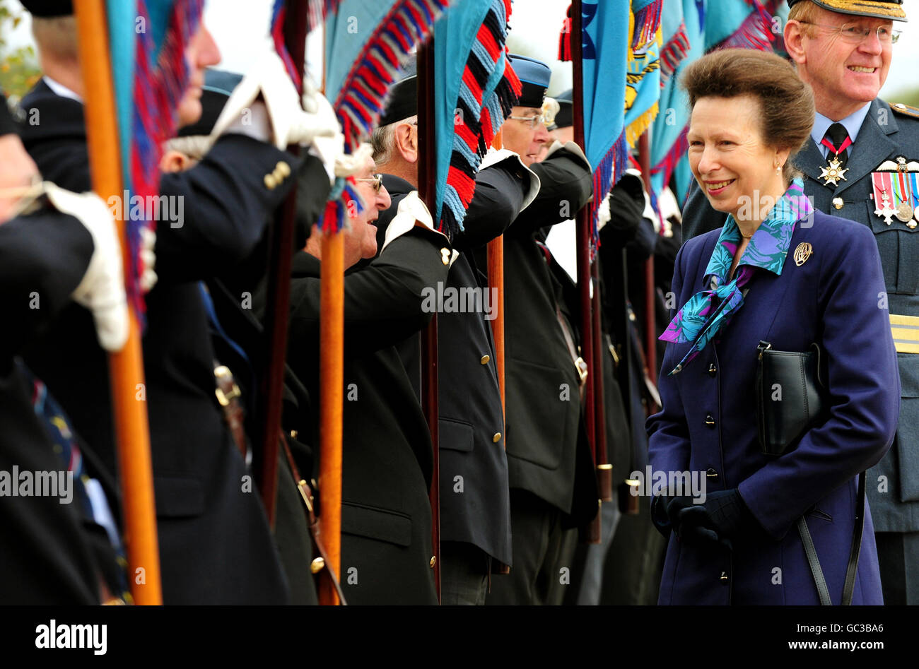 Opening of RAF remembrance garden Stock Photo - Alamy