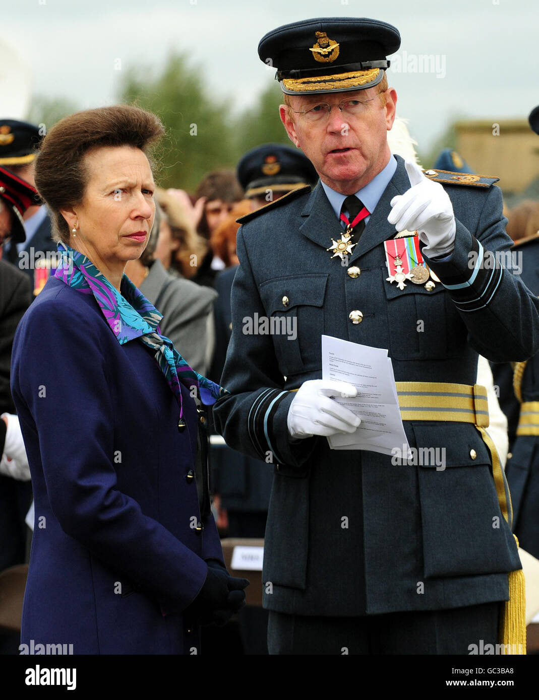 Opening of RAF remembrance garden Stock Photo - Alamy