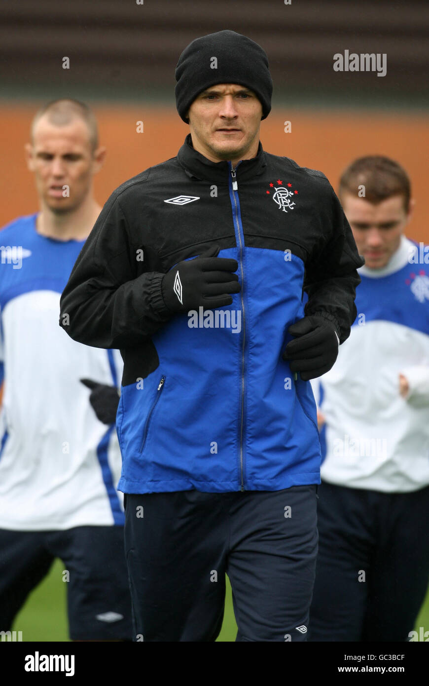 Rangers Lee McCulloch during a training session at Murray Park training ...