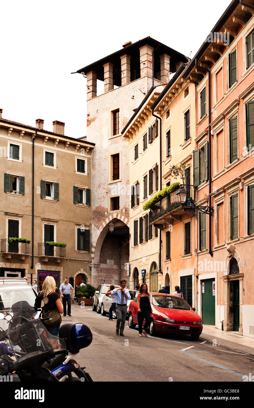 Ponte Pietra, stone bridge, Verona, Italy, Europe Stock Photo - Alamy