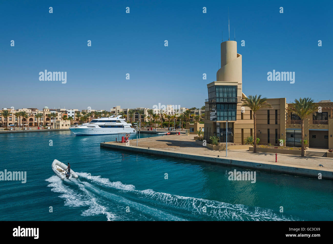 Harbour facility, Port Ghalib, Marsa Alam, Red Sea, Egypt Stock Photo ...