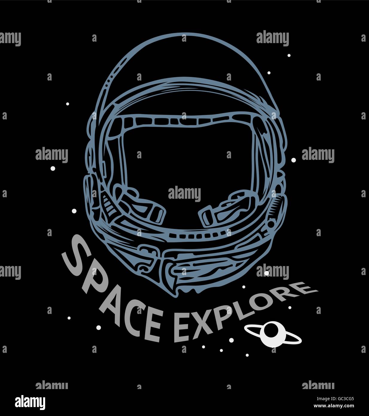 Astronaut helmet to space explore Stock Vector Image & Art - Alamy