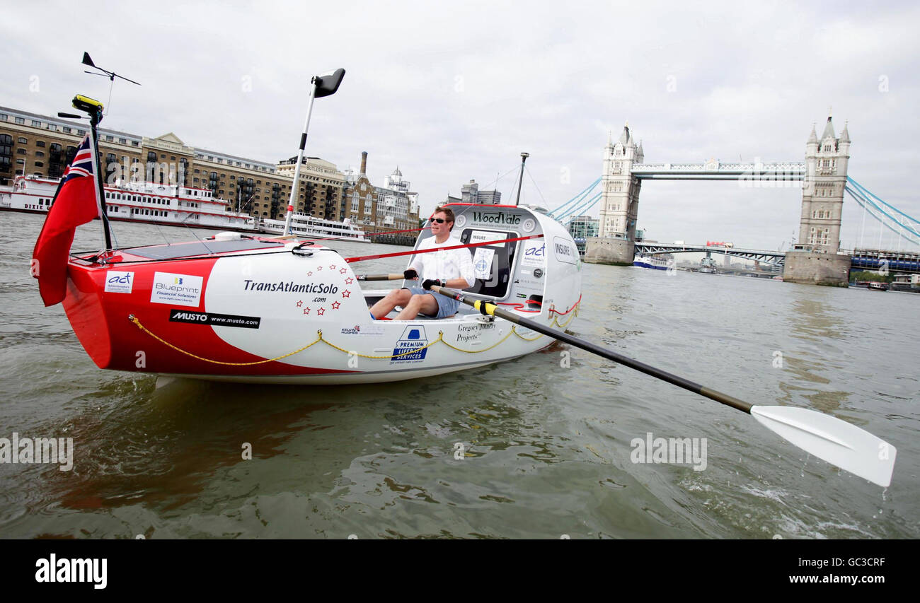 Charlie Pitcher unveils new boat Stock Photo - Alamy