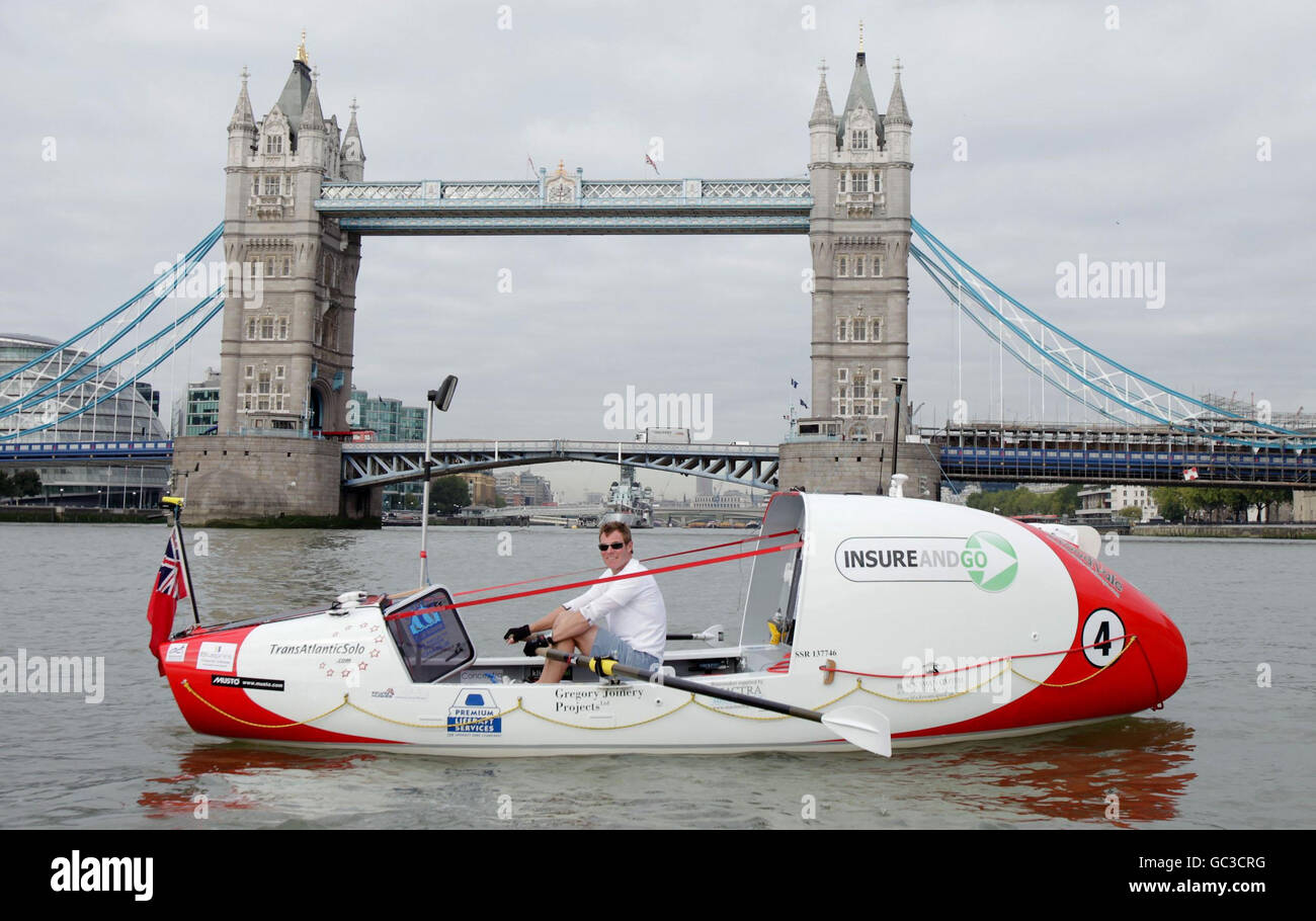 Adventurer Charlie Pitcher who aims to row single handedly across the ...