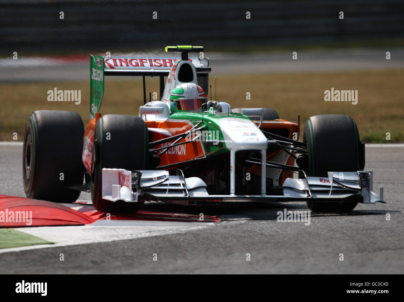 Force India's Vitantonio Liuzzi during second practice at the Monza ...