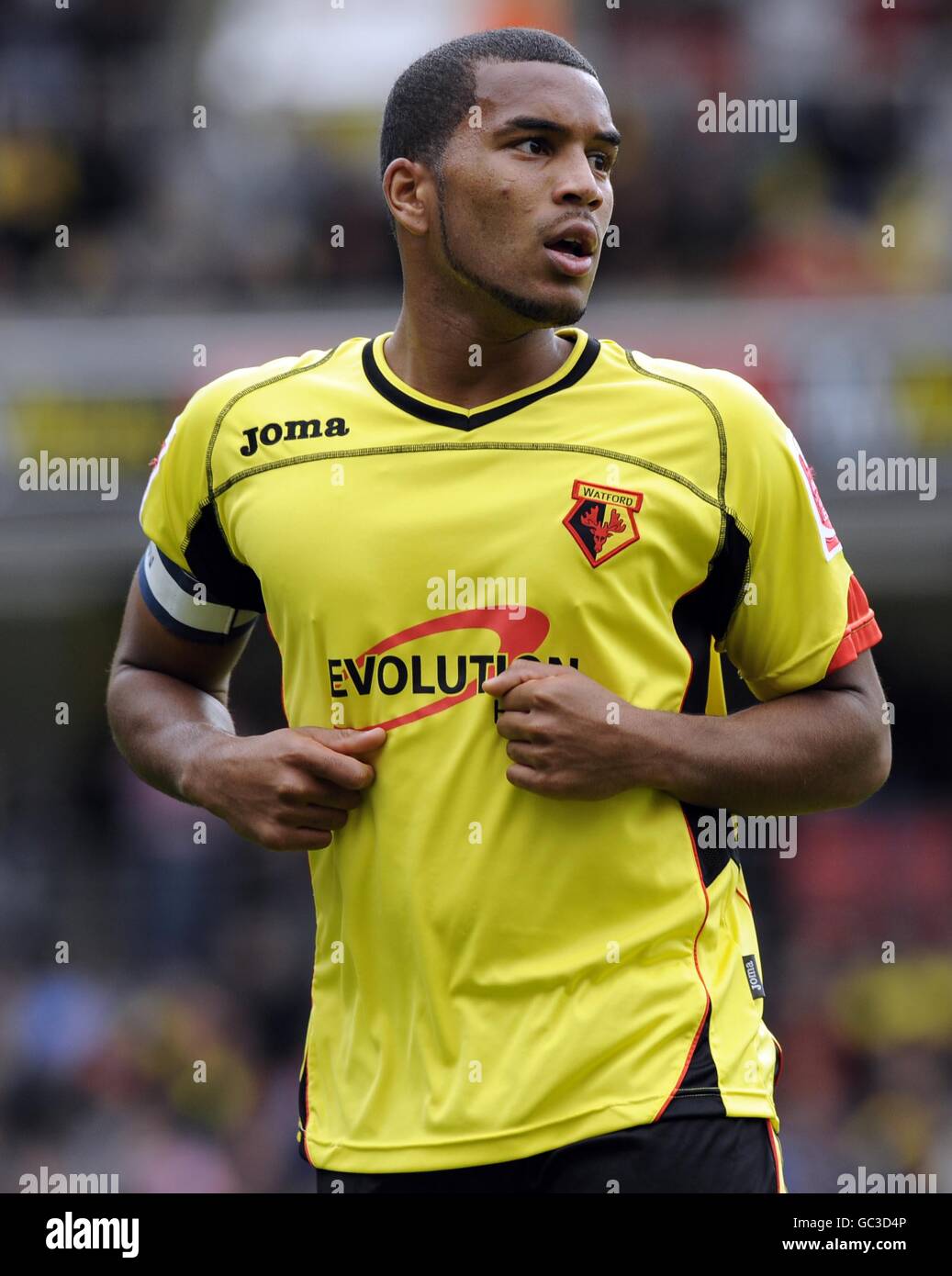 Watford captain Adrian Mariappa during the Coca-Cola Championship match ...