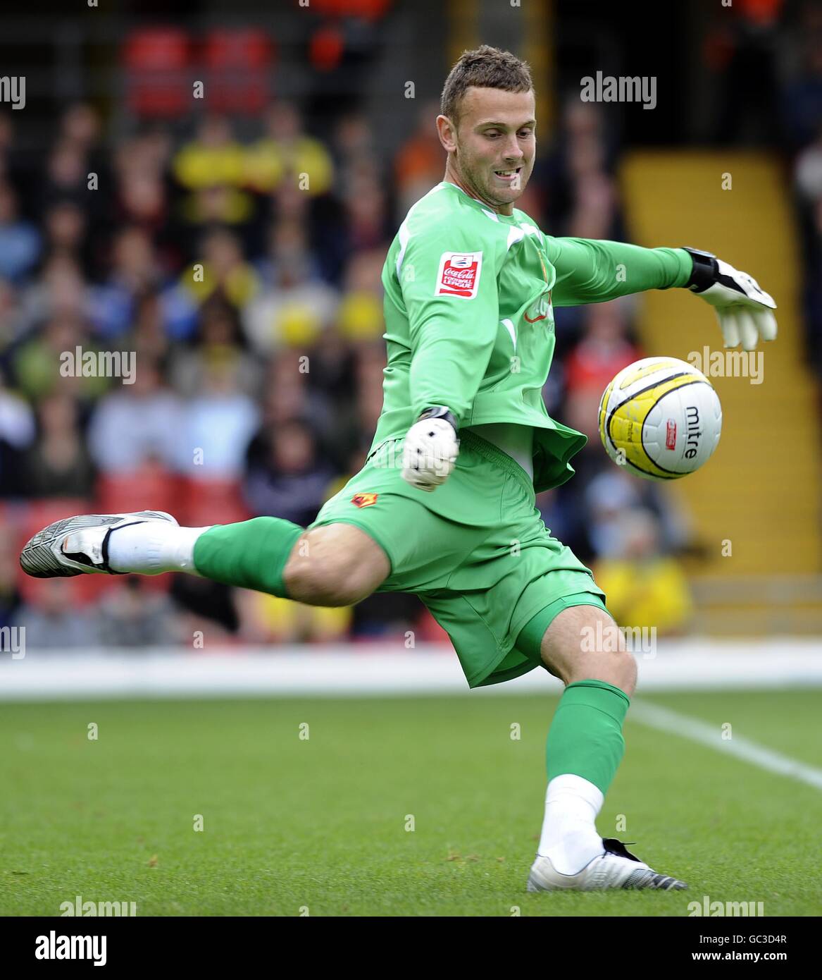 Watford goalkeeper Scott Loach during the Coca-Cola Championship match ...