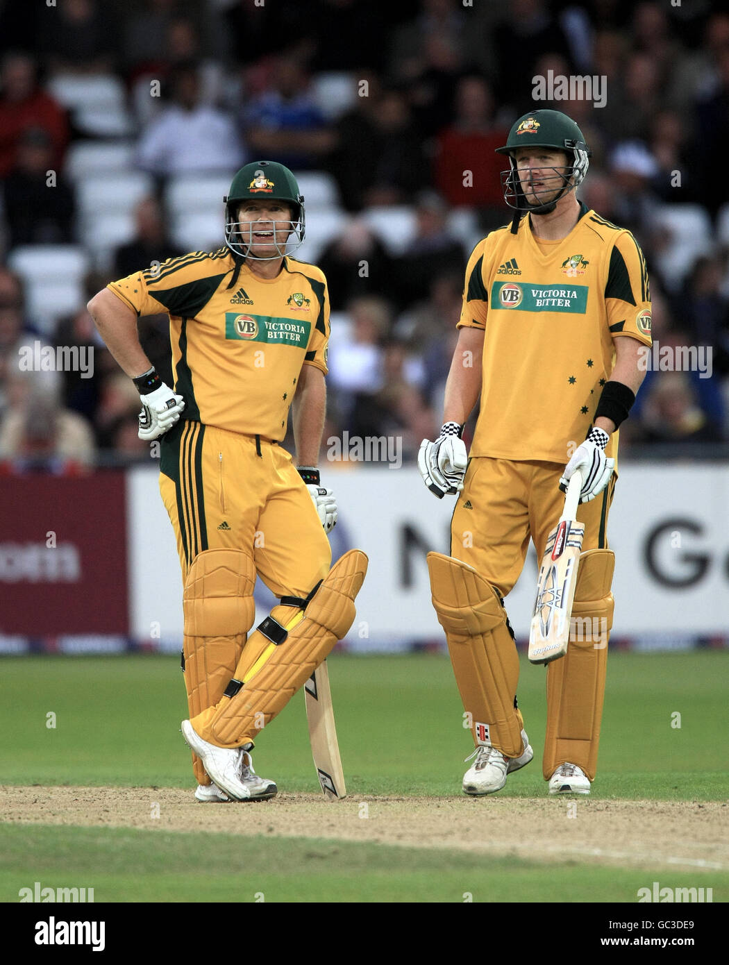 Australias james hopes left and cameron white hi-res stock photography ...