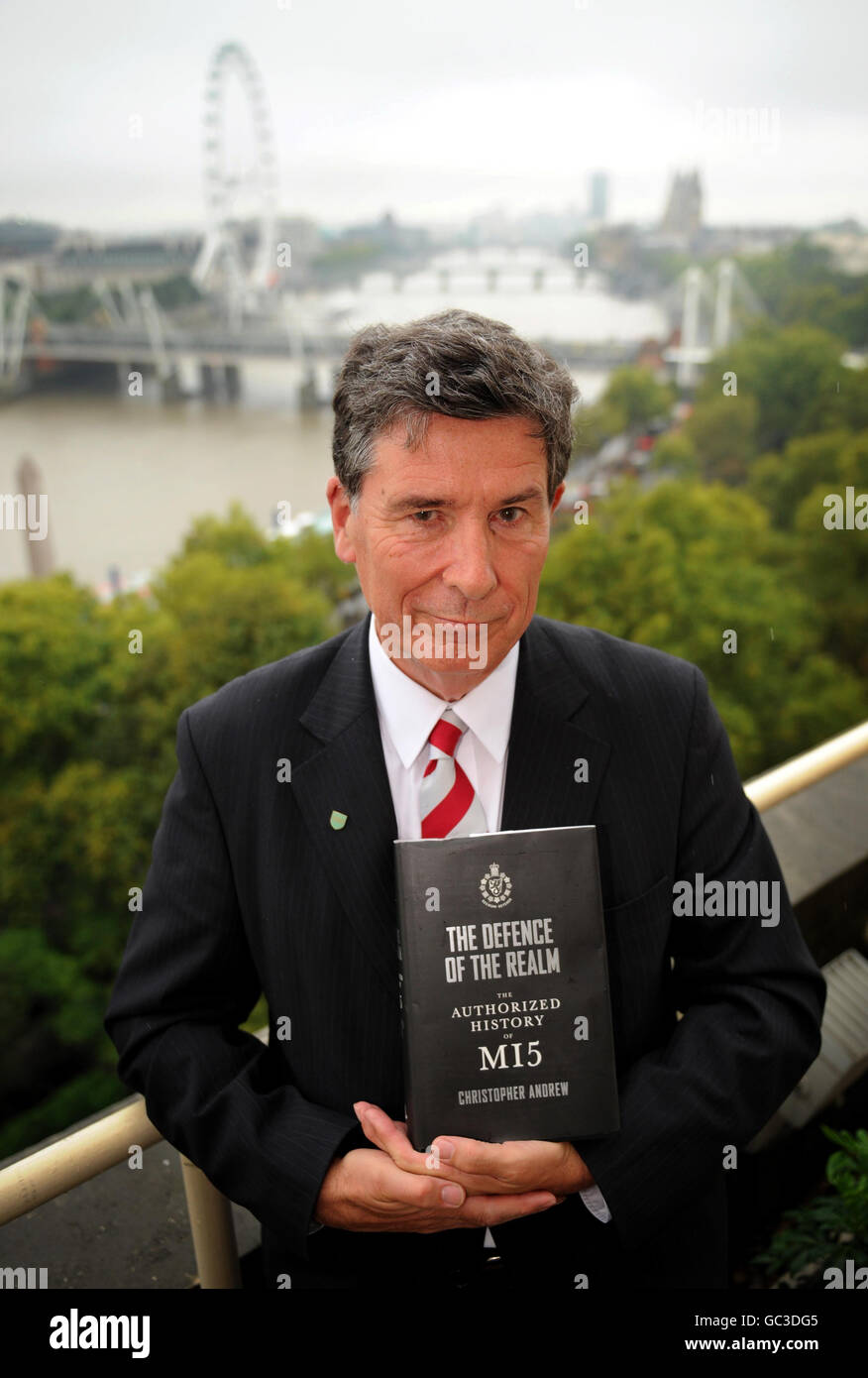 Cambridge historian Professor Christopher Andrew with his book on MI5 ...