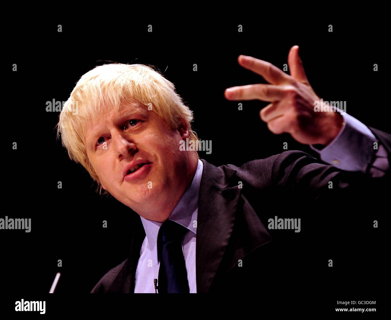 Mayor of London Boris Johnson gives his speech to the Conservative ...