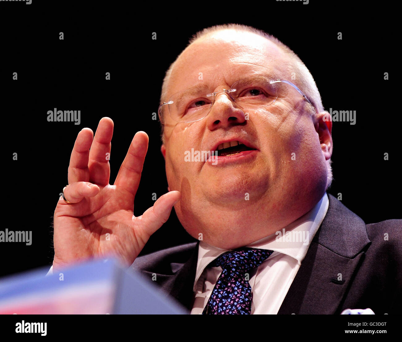 Eric Pickles the Chairman of the Conservative Party gives his speech to ...