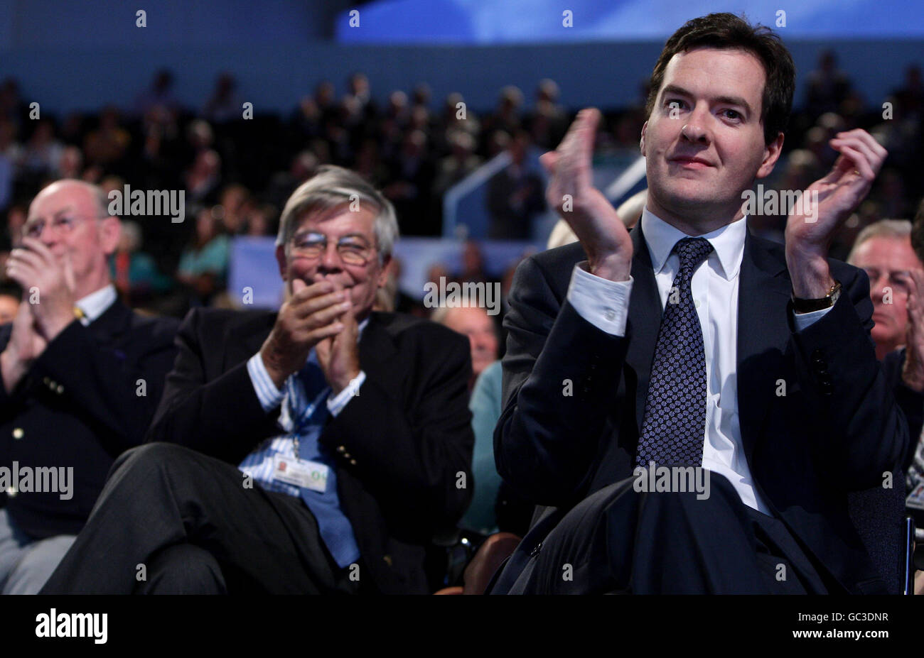 Shadow Chancellor George Osborne (right) during the Conservative Party ...