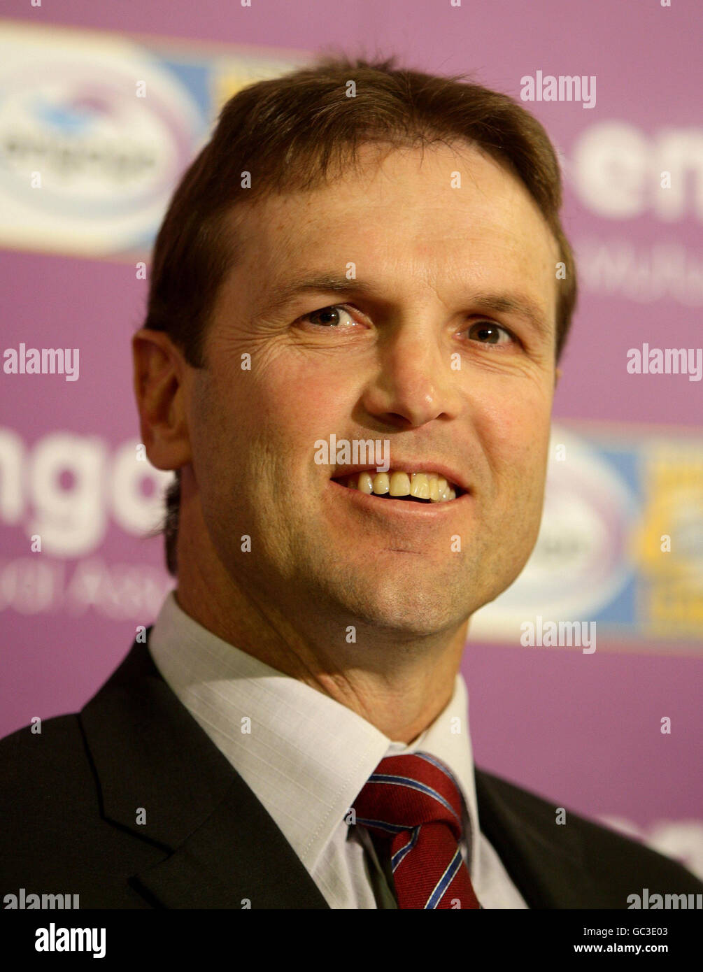 St Helens coach Mick Potter during a press conference at Old Trafford ...