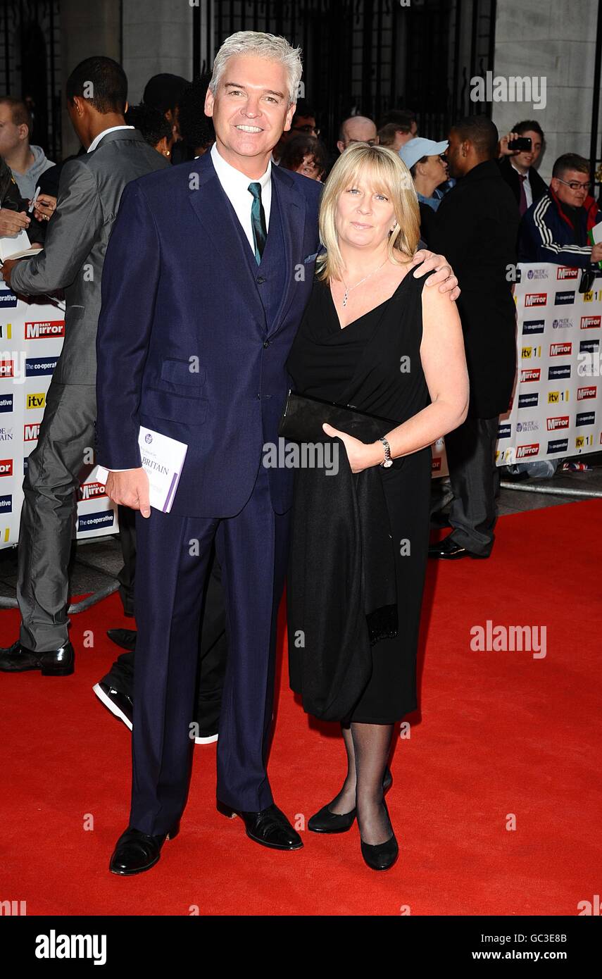 Phillip Schofield and his wife, Stephanie arrive for the Daily Mirror's ...