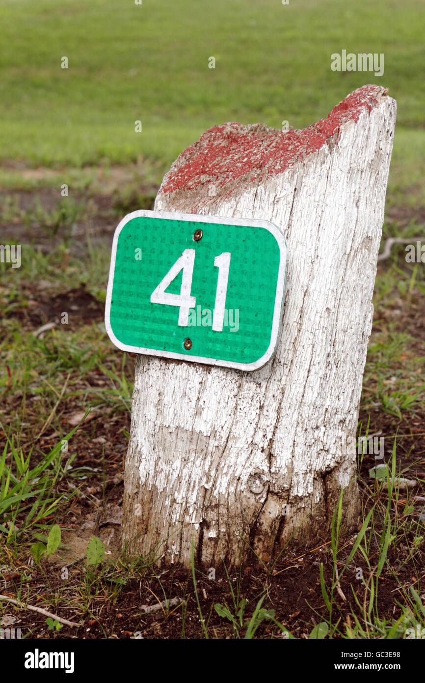 Campsite marker hi-res stock photography and images - Alamy