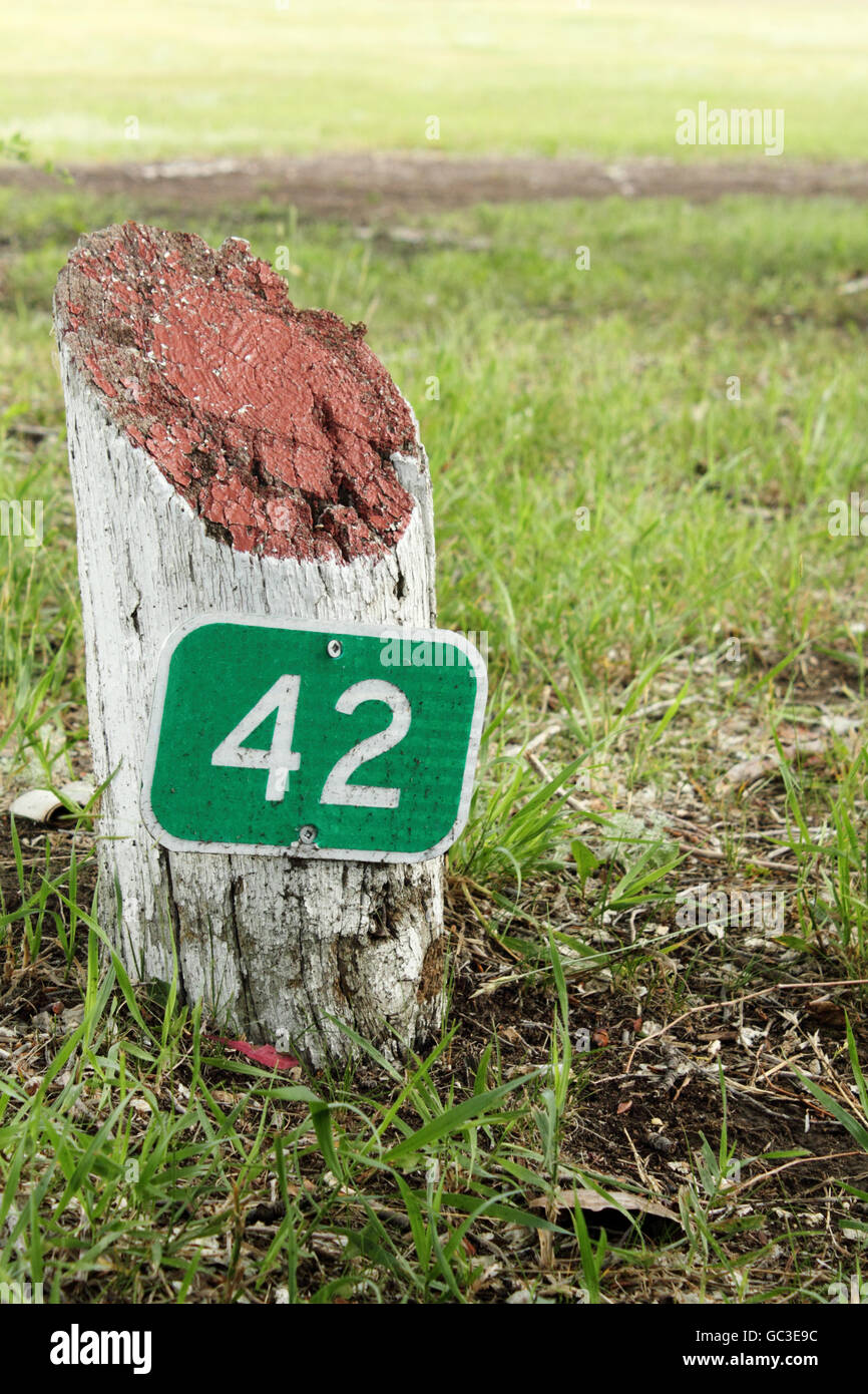 Campsite marker hi-res stock photography and images - Alamy