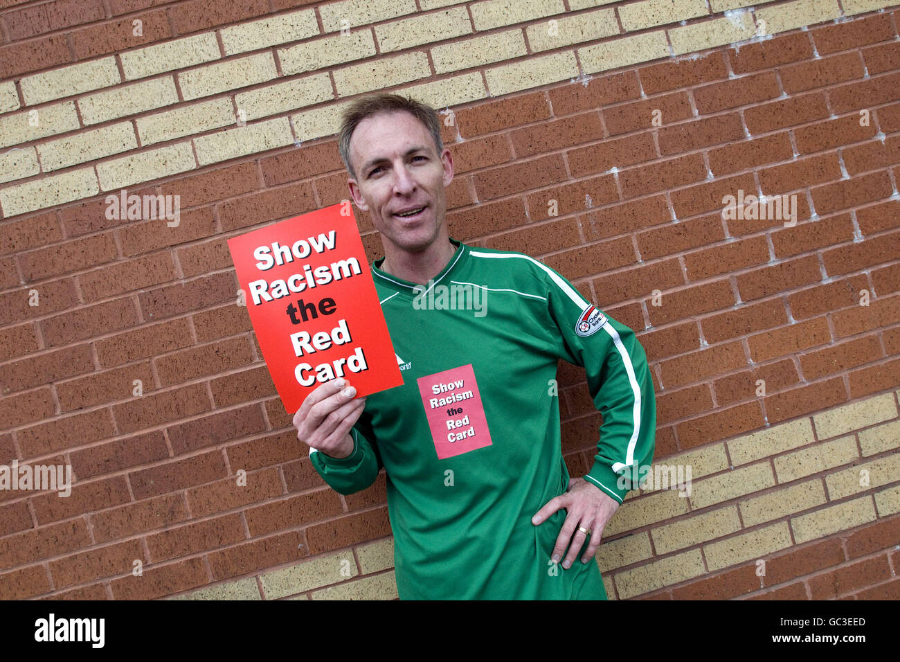 Scottish Secretary Jim Murphy MP takes part in a football match between ...