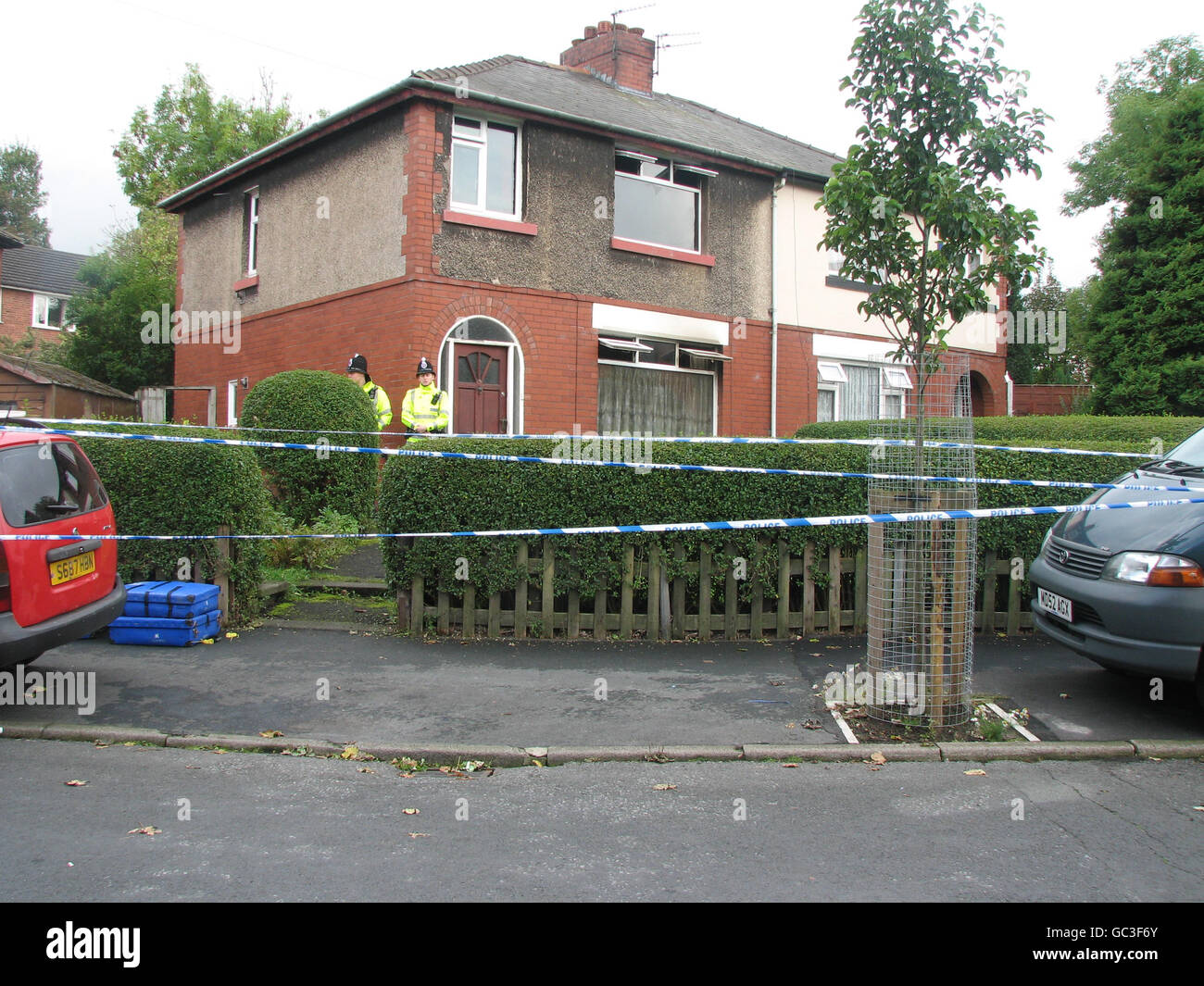 The house on Darley Avenue, Farnworth, Bolton, where a man and a woman ...