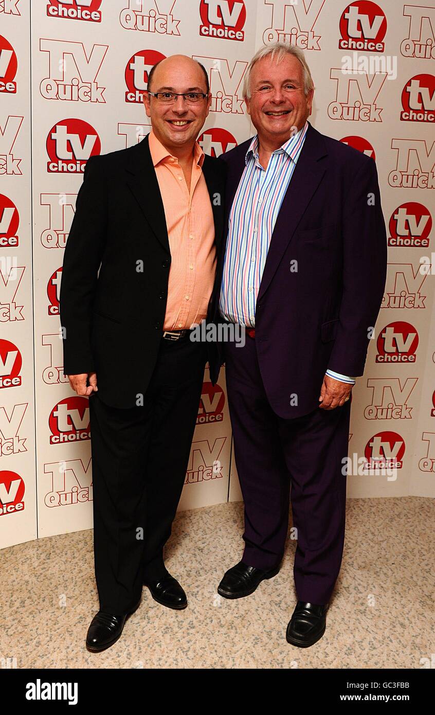 Christopher Biggins (right) and partner Neil Twimaps arriving for the ...