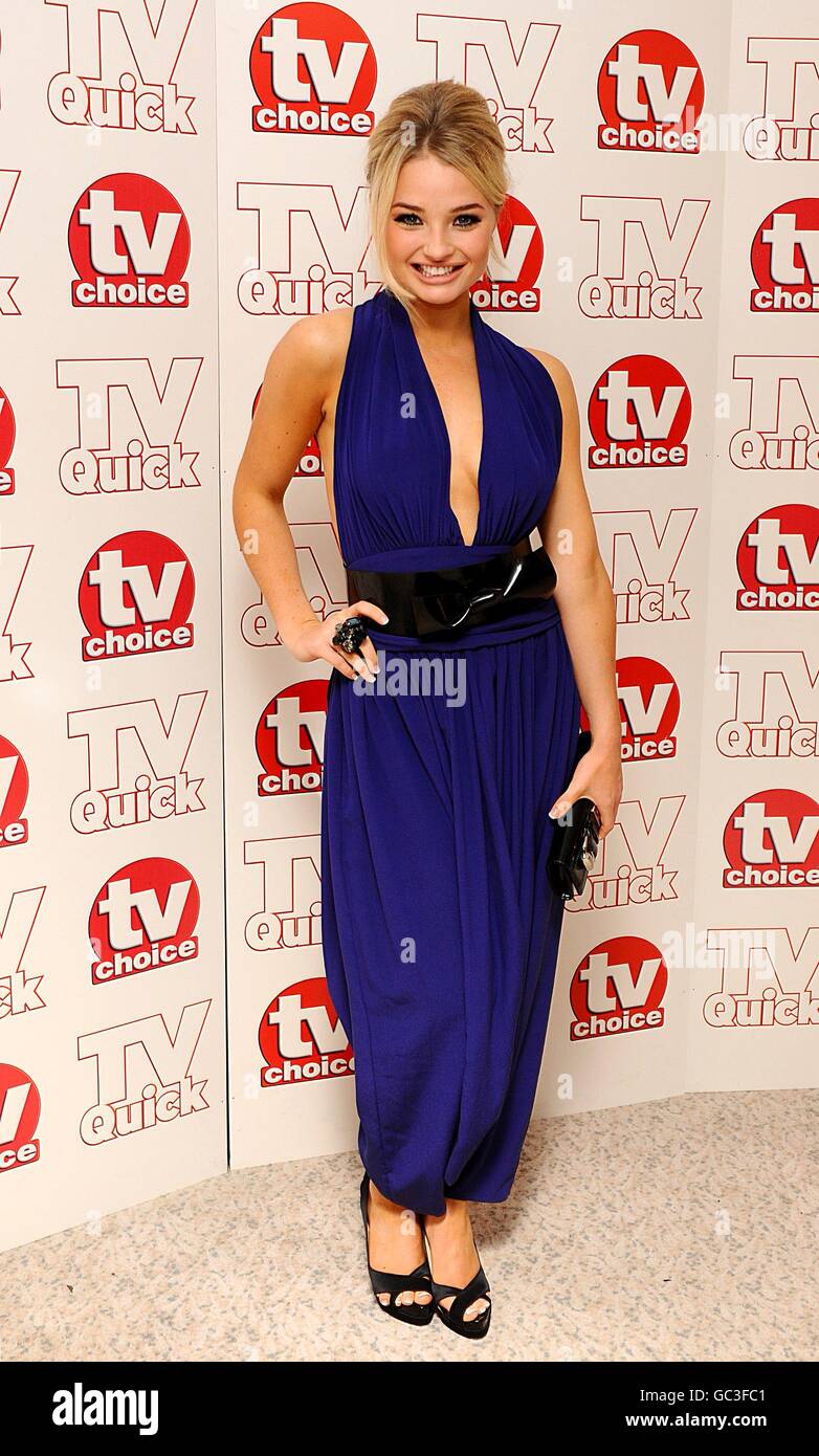Emma Rigby arriving for the 2009 TV Quick and TV Choice Awards at the ...