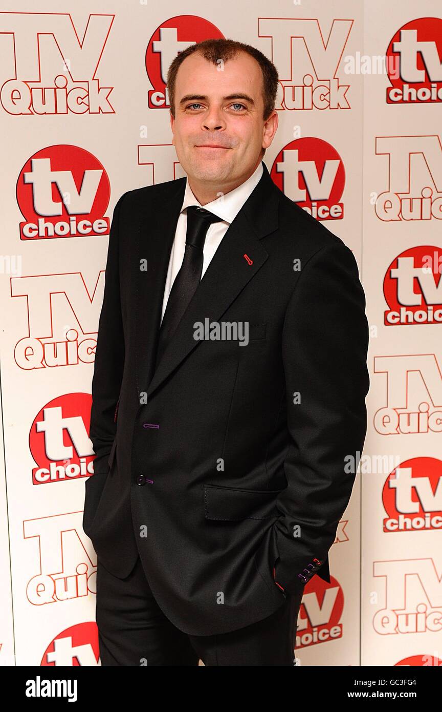 TV Quick and TV Choice Awards - London. Simon Gregson arriving for the ...