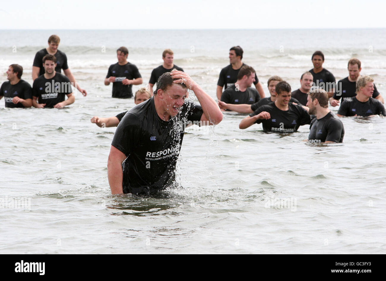 Glasgow Warriors rugby player Moray Low during pre season training with ...
