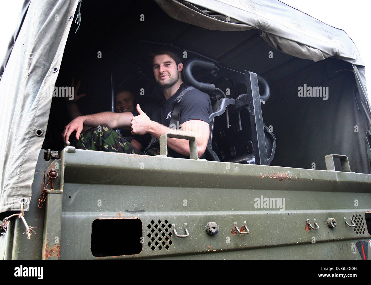 Glasgow Warriors rugby player John Beattie during pre season training ...