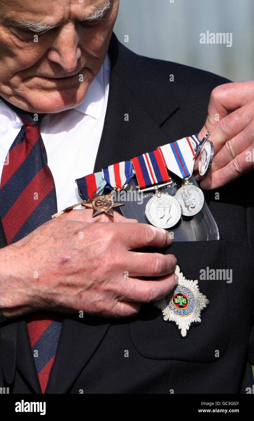 World War 2 veterans, from left, Harry Frazer, Ian Porter, Eric Parker ...
