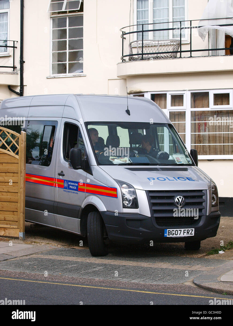 Police raid in North London Stock Photo - Alamy