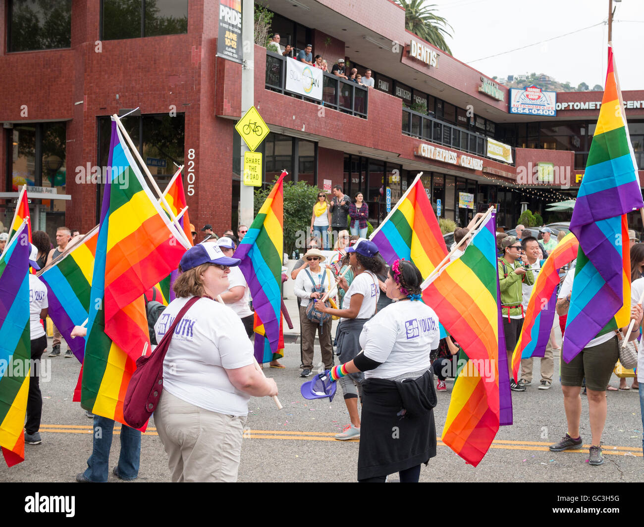 Gay pride flags hi-res stock photography and images - Alamy