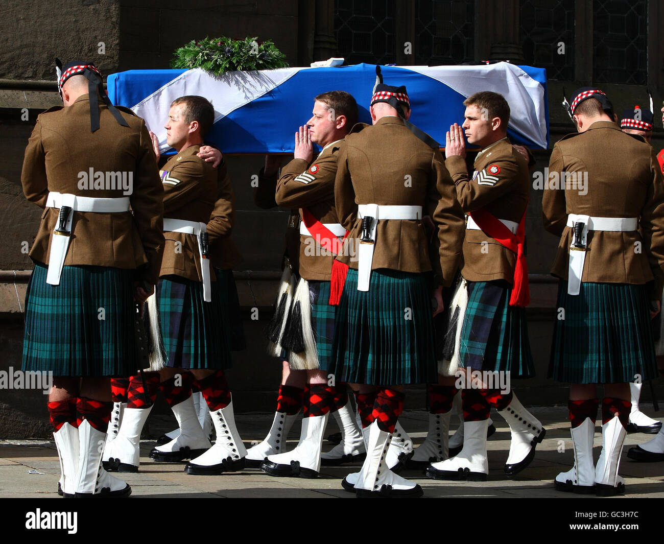 Private Kevin Elliott funeral Stock Photo - Alamy