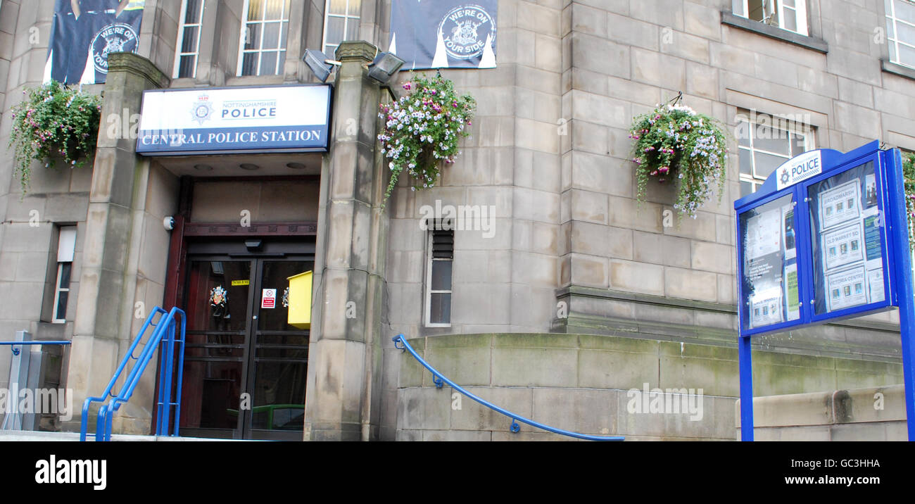 A general view of Nottingham's Central Police Station Stock Photo - Alamy