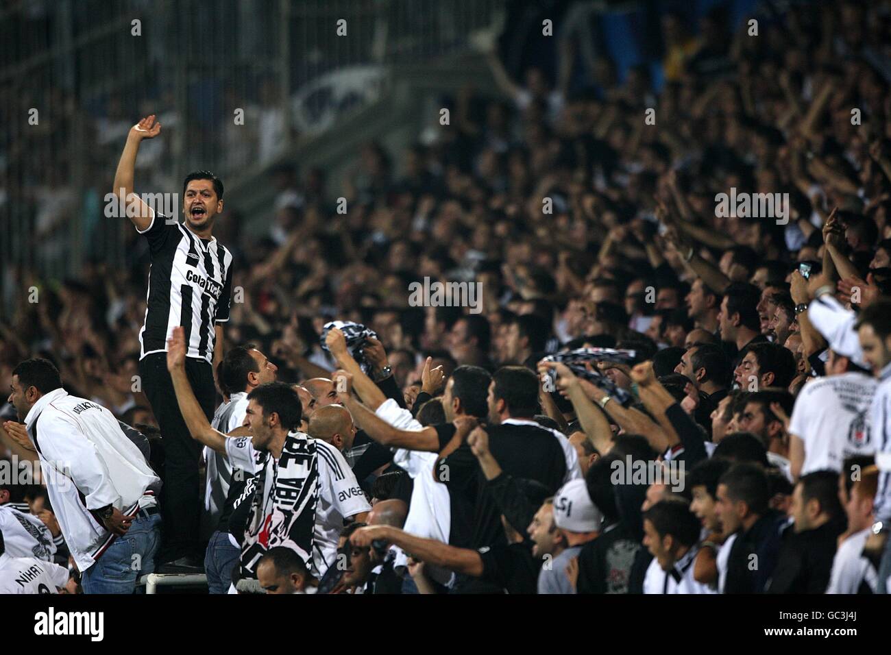 Besiktas fans in the stands hi-res stock photography and images - Alamy