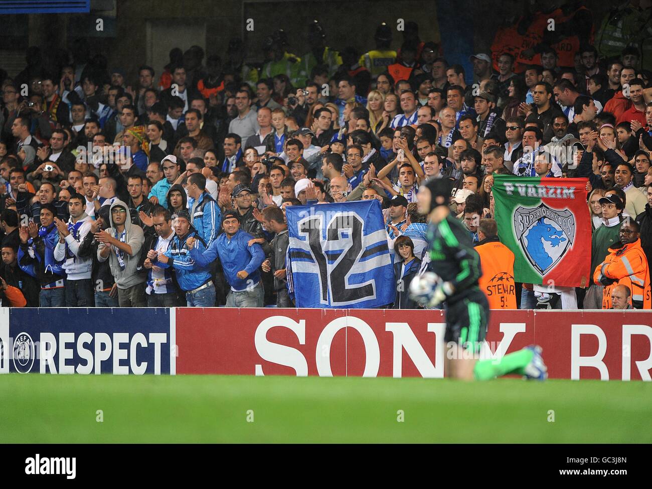 Fc porto fans show their support from the stands hi-res stock ...