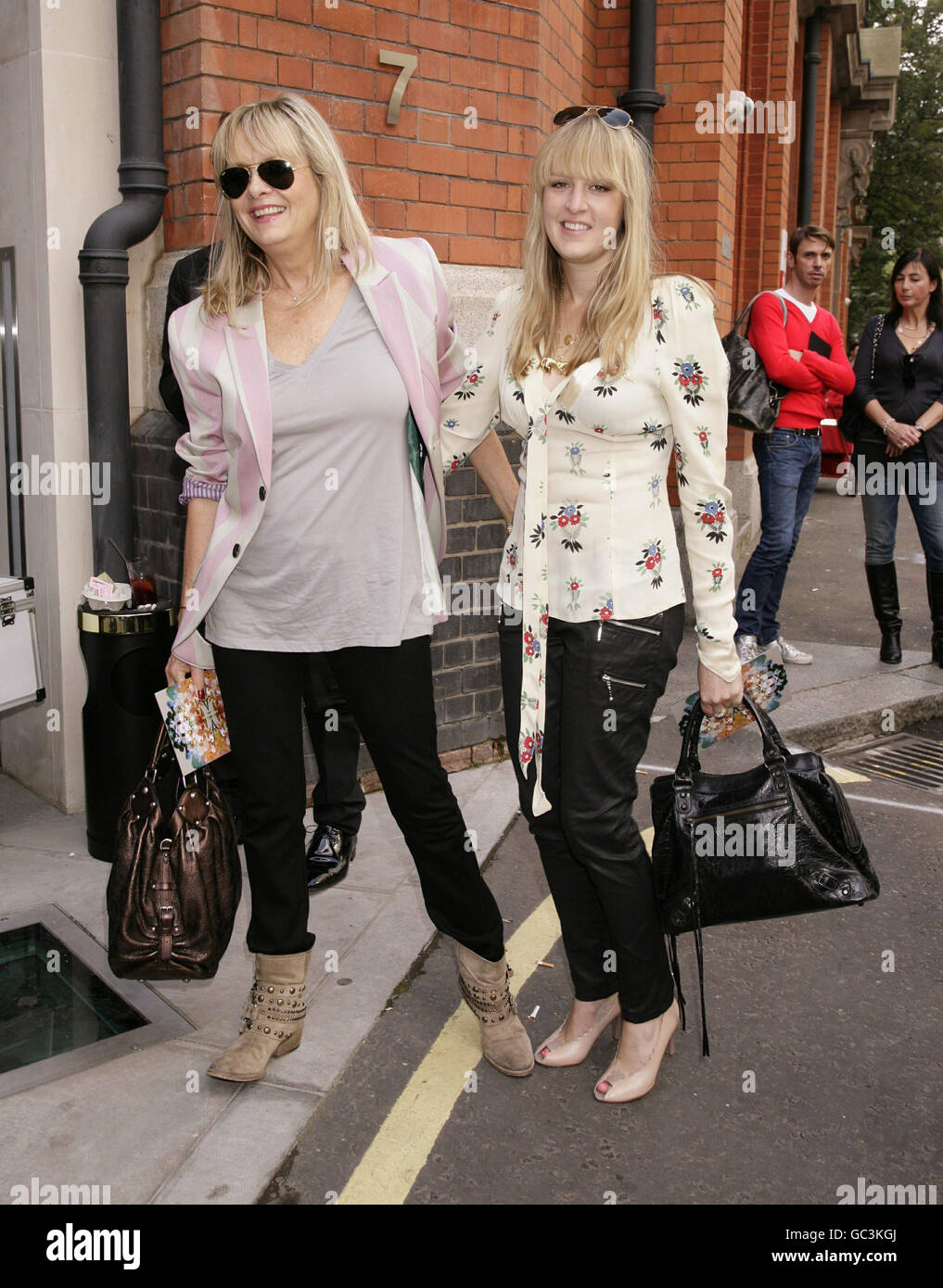 Twiggy and her daughter Carly Lawson attend the Matthew Williamson ...