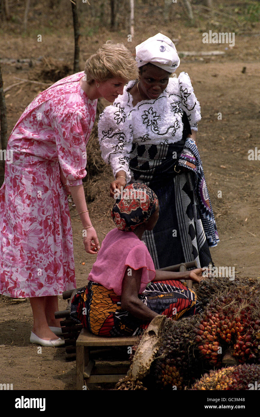 Royalty - Prince and Princess of Wales - Nigeria Stock Photo - Alamy