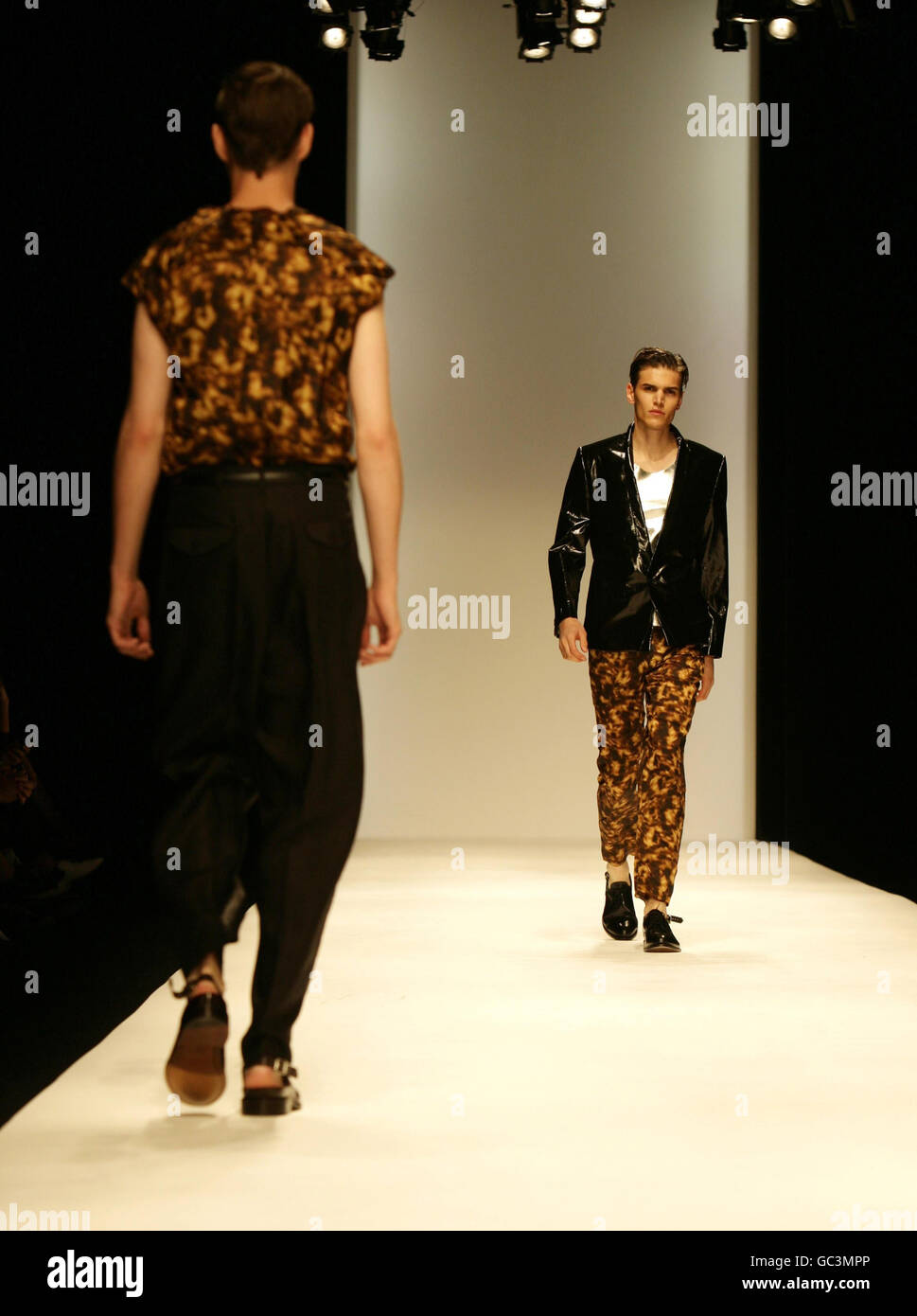 Models on the catwalk during the Tim Soar Spring/Summer 10 show at ...