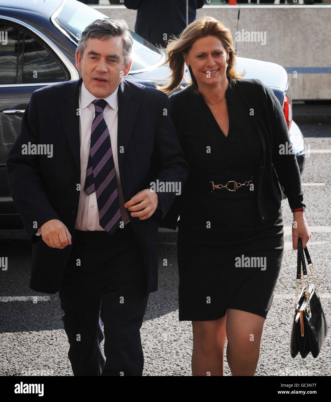 Prime Minister Gordon Brown and his wife Sarah arrives in Brighton ...