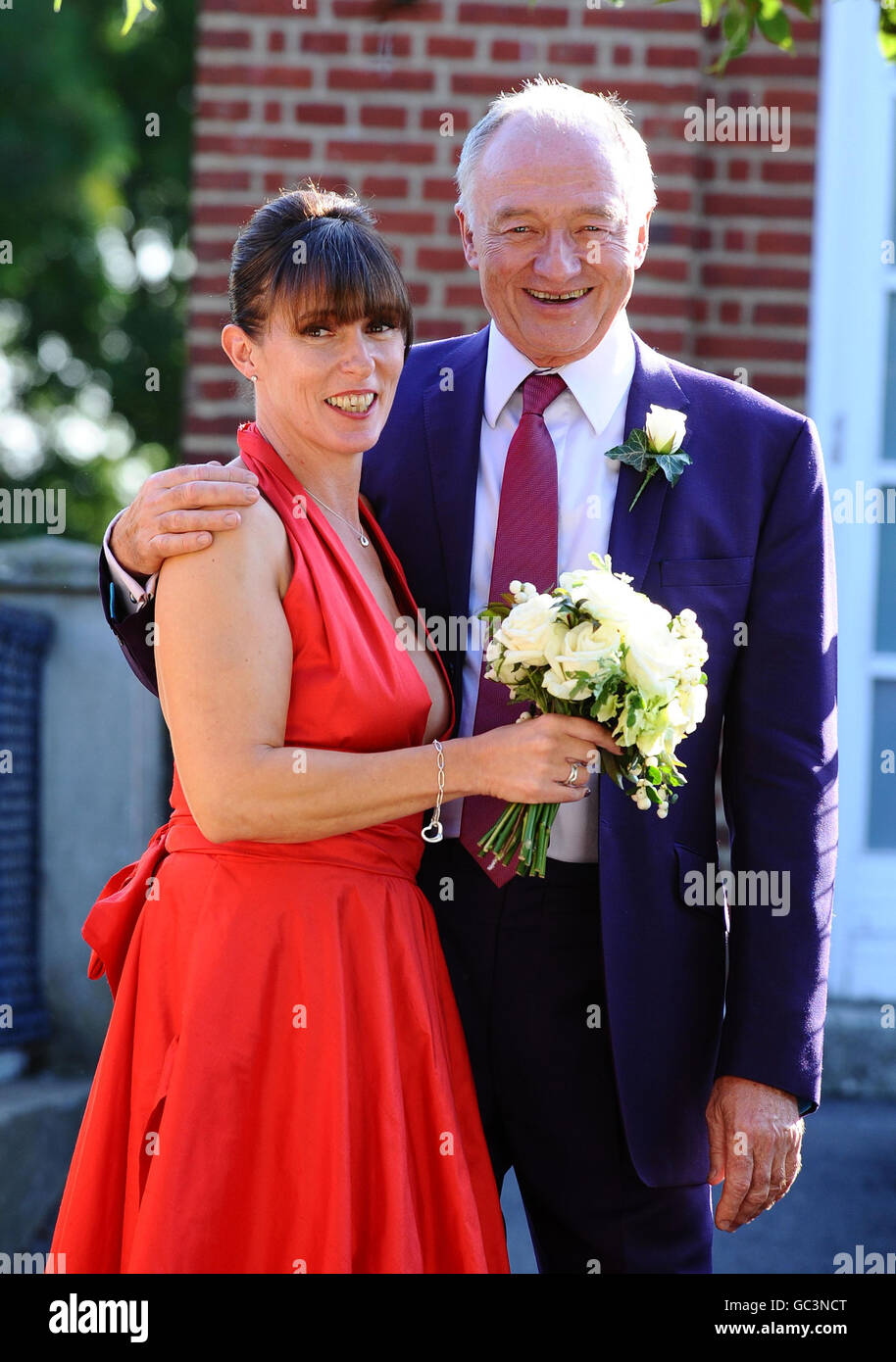 Emma Beal and Ken Livingstone at London Zoo where their wedding ...