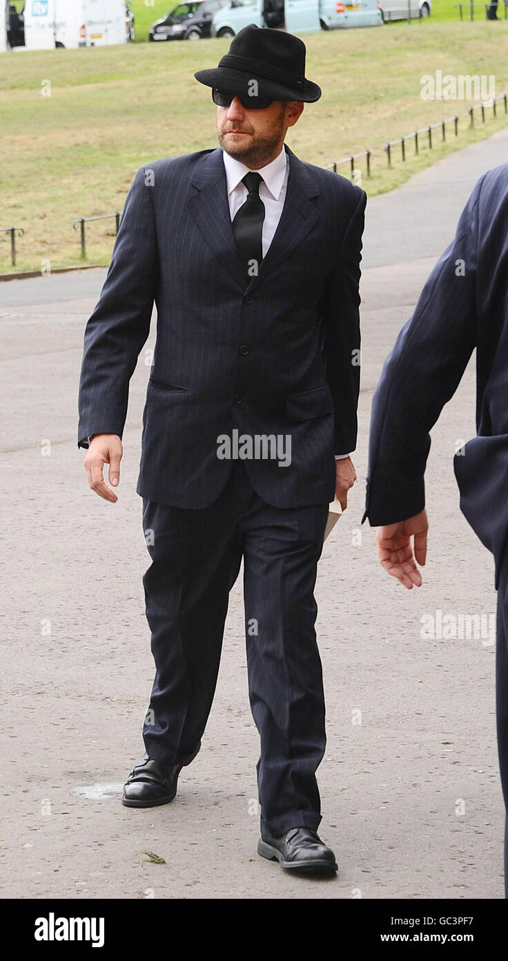 Patrick the son of Keith Floyd attends his fathers funeral at Ashton ...
