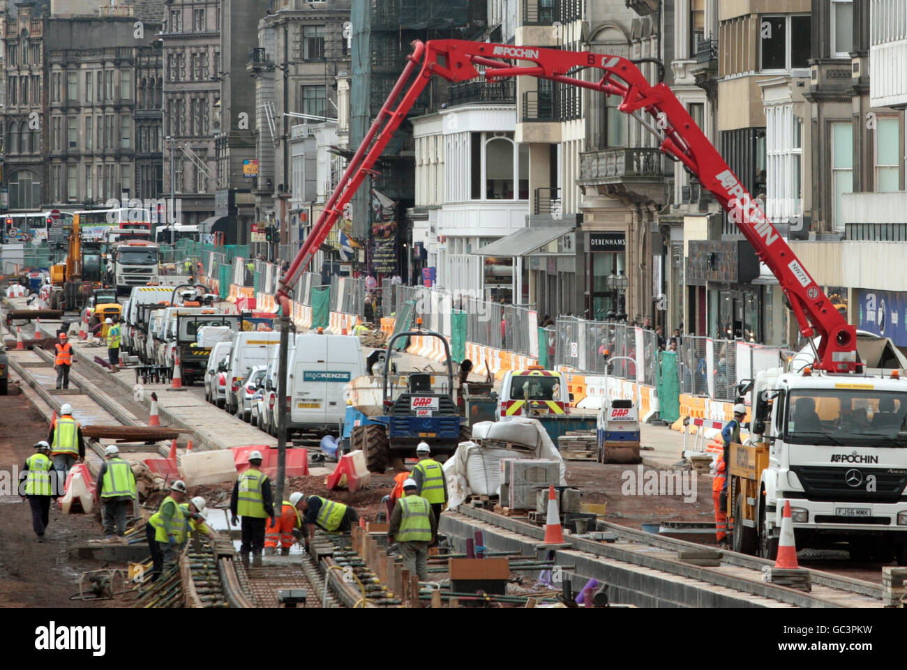Edinburghs tram project hi-res stock photography and images - Alamy