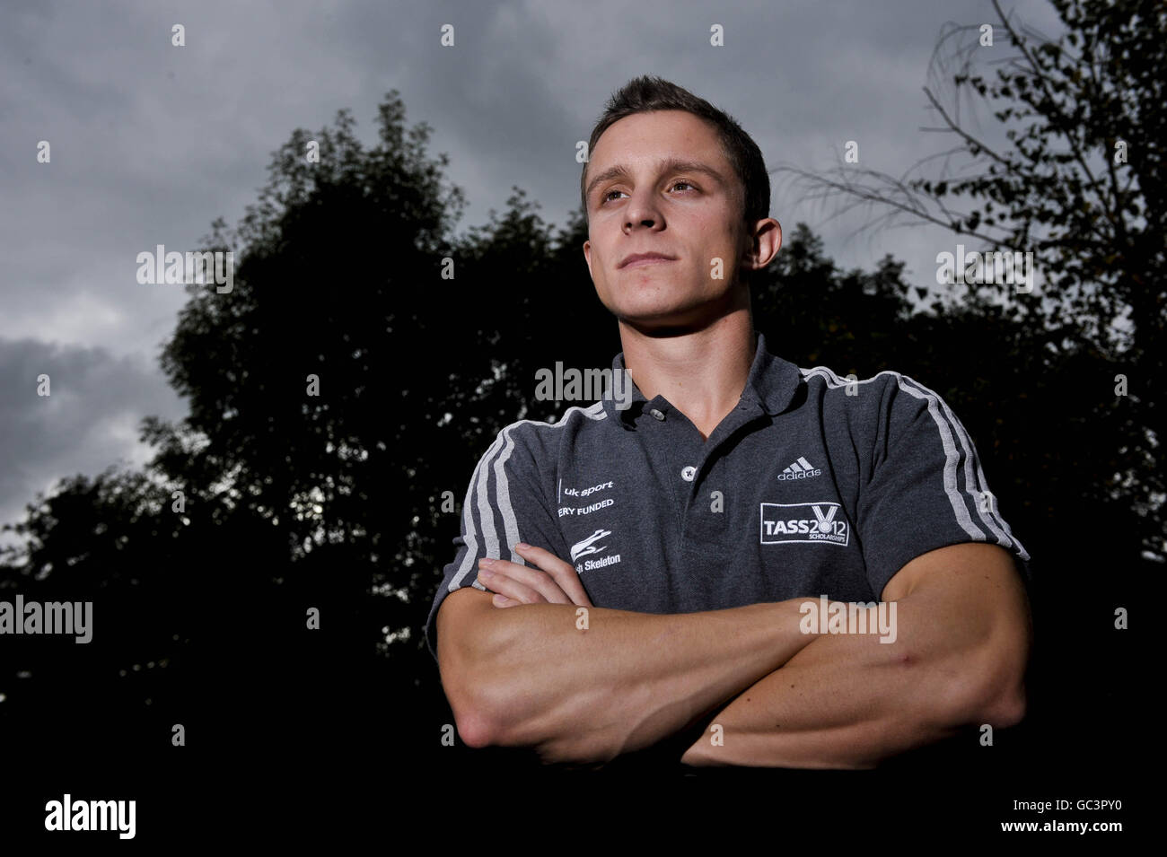 Great Britain Skeleton Bob team member David Swift poses for a photo ...
